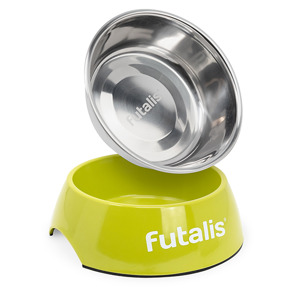 Hundenapf: futalis Melamin Napf mit Edelstahlnapf